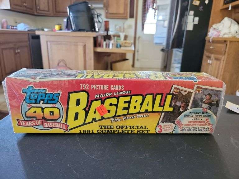 1991 Topps Official Complete Set Major League Baseball Cards, Unopened