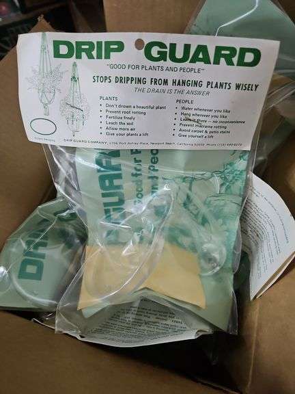 3 Boxes of Drip Guard for Hanging Baskets, 2 Boxes of 12 and 1 Box of 8 ...