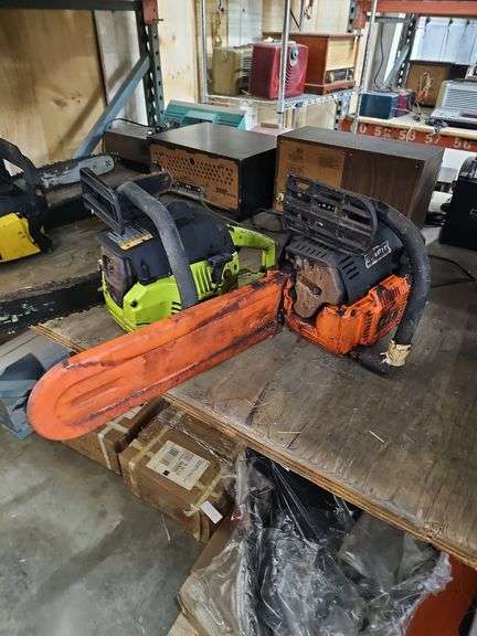 2 Chainsaws, Poulan 2150, Olympik 945AF - Baer Auctioneers - Realty, LLC