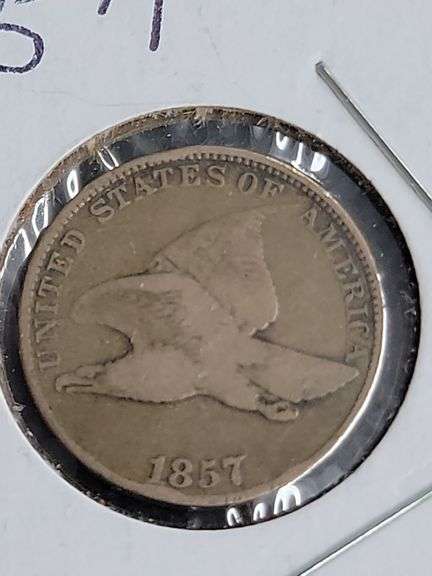 1857 Flying Eagle Cent - Baer Auctioneers - Realty, LLC
