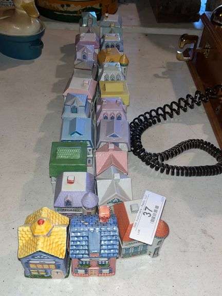 23 Avon Ceramic House Spice Jars - Baer Auctioneers - Realty, LLC