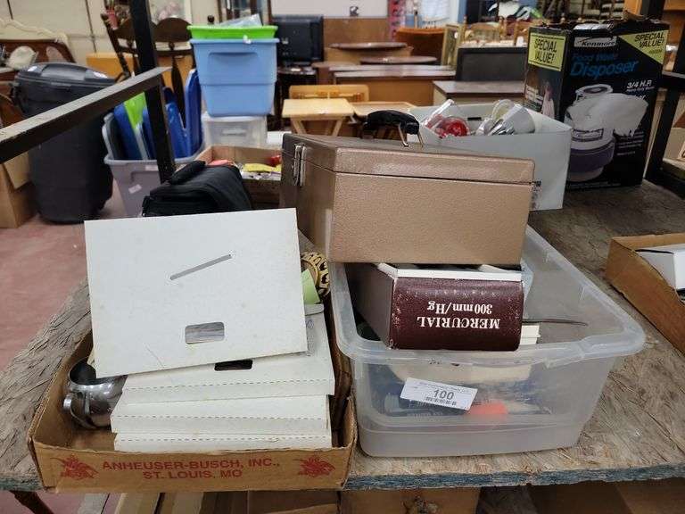 Assorted Household Items, Money Box, Pictures Frames, Misc. - Baer ...