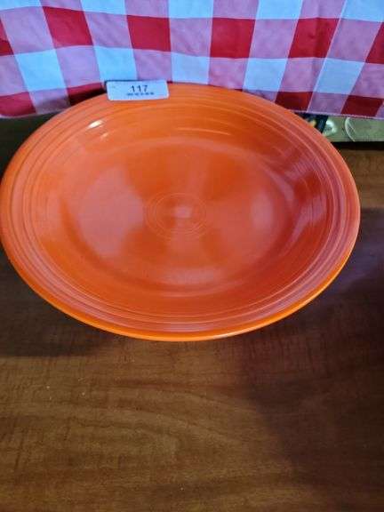 Large Radioactive Red Fiesta Serving Bowl - Baer Auctioneers - Realty, LLC