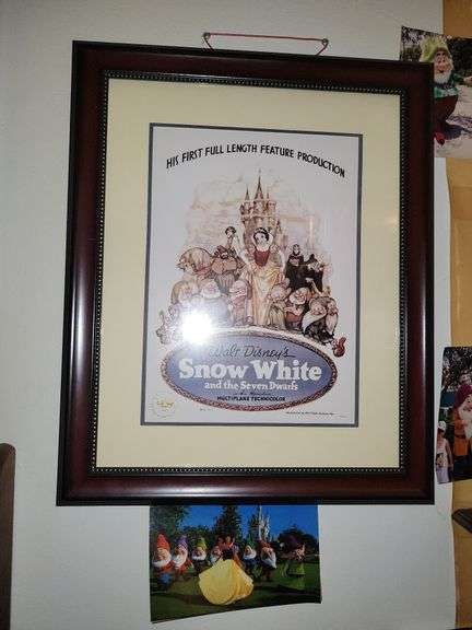 3 Snow White Framed Pictures - Baer Auctioneers - Realty, LLC