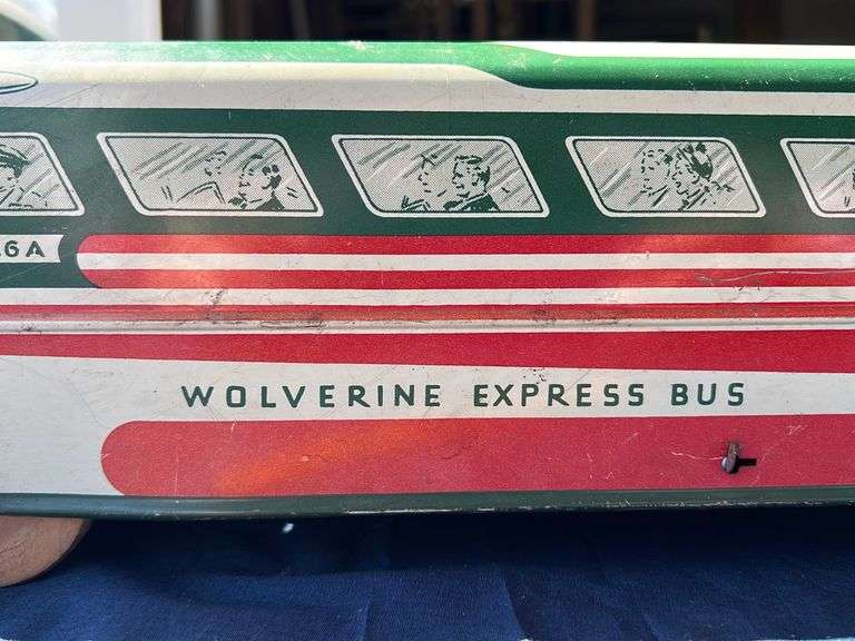 Wolverine Express Bus Tin Litho - Baer Auctioneers - Realty, LLC