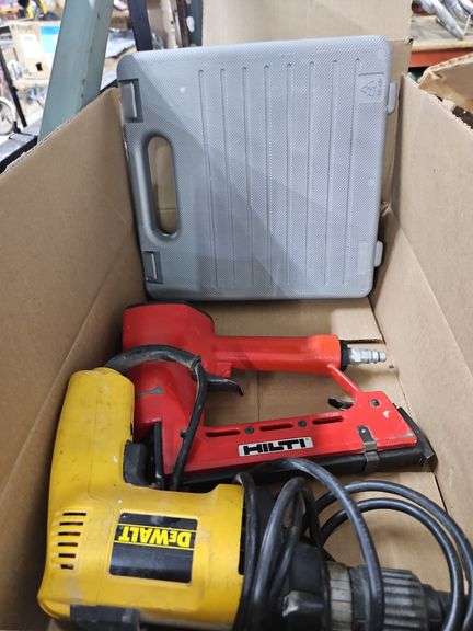 Finish Nailer Air Gun, Assorted Nails Boxes, Drill, HILTI Nail Gun ...
