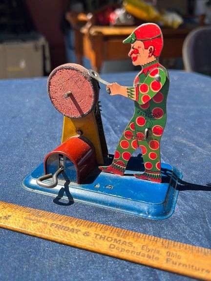 Strauss Tom Twist Wind Up Grinder Toy - Baer Auctioneers - Realty, LLC