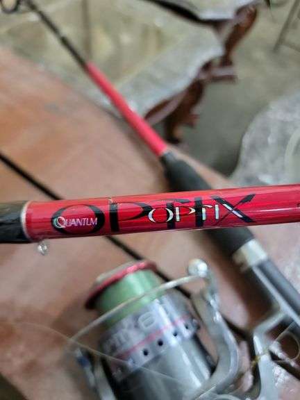 Optix Fishing Pole & Partial One & 3 Reels - Baer Auctioneers - Realty, LLC