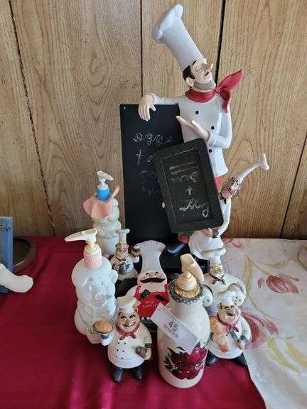 Chef Kitchen Items, Apple & Pig Soap Dispenser - Baer Auctioneers ...