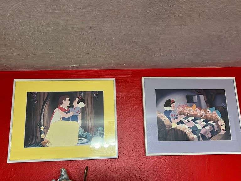 4 Snow White Framed Prints - Baer Auctioneers - Realty, LLC