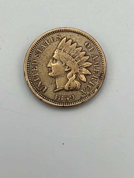 *First Year Minted* 1859 Indian Head Penny - Baer Auctioneers - Realty, LLC