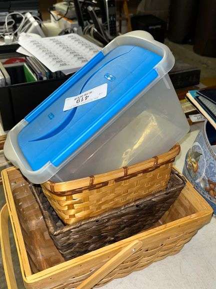 Assorted Baskets, Container - Baer Auctioneers - Realty, LLC