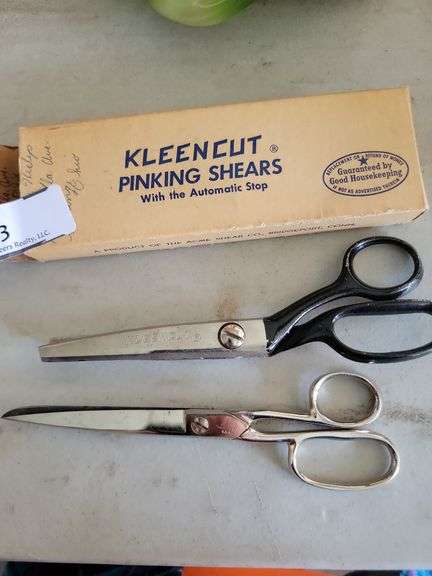 Case XX Scissors and Kleen Cut Pinking Shears - Baer Auctioneers ...
