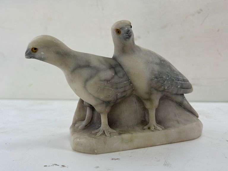 Hand Carved Soap Stone Birds - Baer Auctioneers - Realty, LLC
