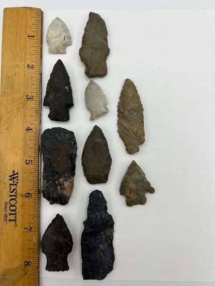 10 Native American Points - Baer Auctioneers - Realty, LLC