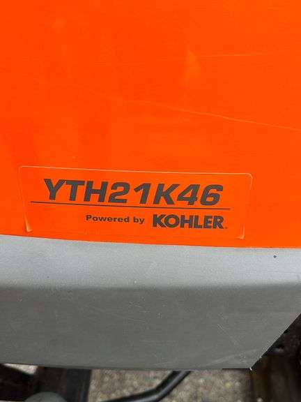 Husqvarna Model YTH21K46 Riding Lawn Mower with 46” Mower Deck & Kohler ...