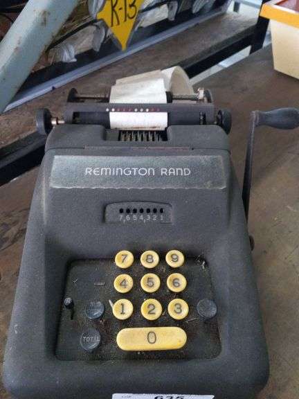 Vintage Remington Rand Adding Machine - Baer Auctioneers - Realty, LLC