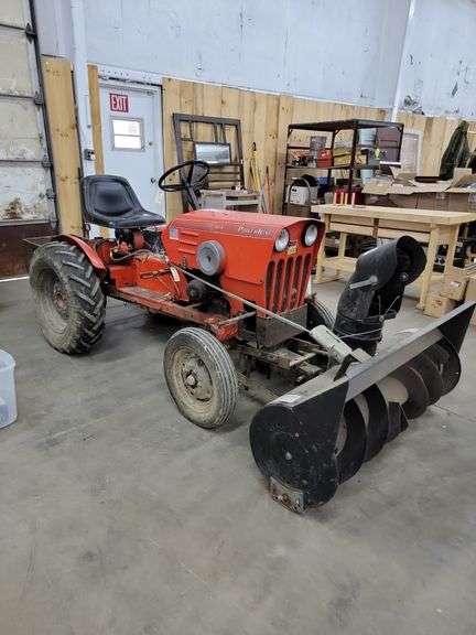 PowerKing 1614 Tractor All Gear Drive 4 Speed W/ 3 Point Carrier & Snow ...