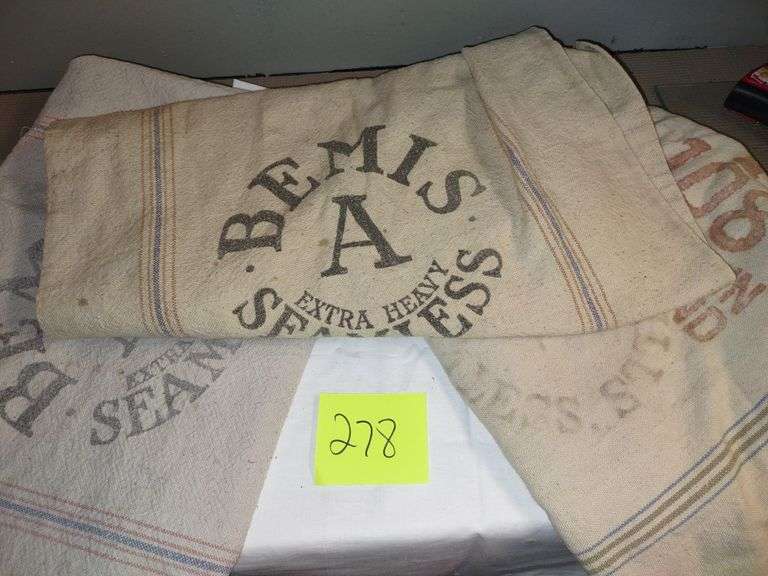 3 Old Feed Sacks - Baer Auctioneers - Realty, LLC