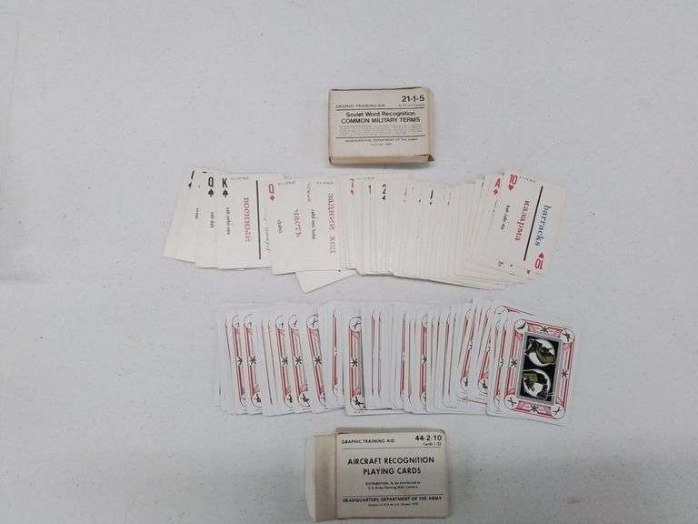 2 packs military training cards - Baer Auctioneers - Realty, LLC