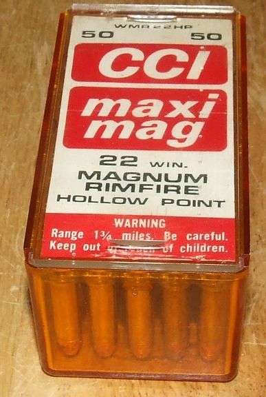 50 Rounds CCI Maxi Mag 22 Magnum RF - Baer Auctioneers - Realty, LLC