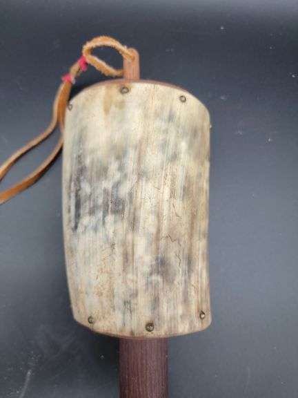 Native American Femur Bone Rattle W/ Turkey Foot - Baer Auctioneers ...