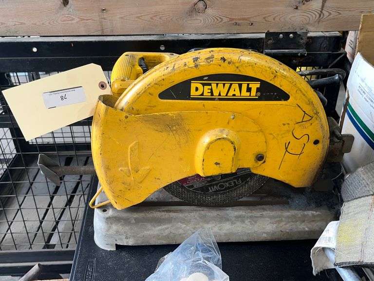Dewalt Cut Off Saw - Baer Auctioneers - Realty, LLC