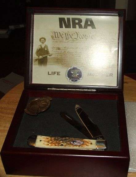 Case NRA Life Member Knife - Baer Auctioneers - Realty, LLC
