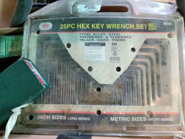 Hex Key Set, Vintage Short Handle Axe, Tool Belts and Misc - Baer ...