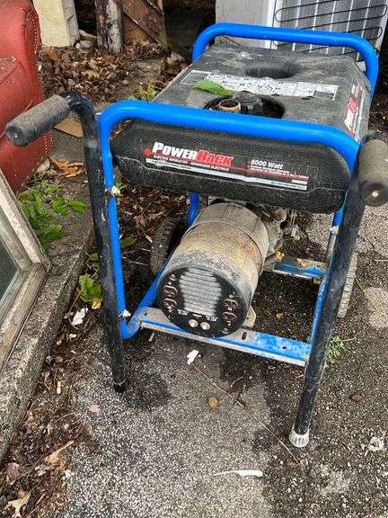Power Back 5000 Watt Generator - Baer Auctioneers - Realty, LLC