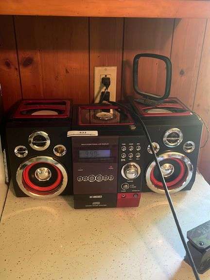 Curtis Radio/CD Player w/ 2 Speakers - Baer Auctioneers - Realty, LLC