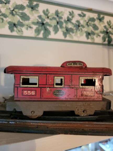 Vintage Marx Marline Toy Train Car New York Central Lines Caboose #556 ...