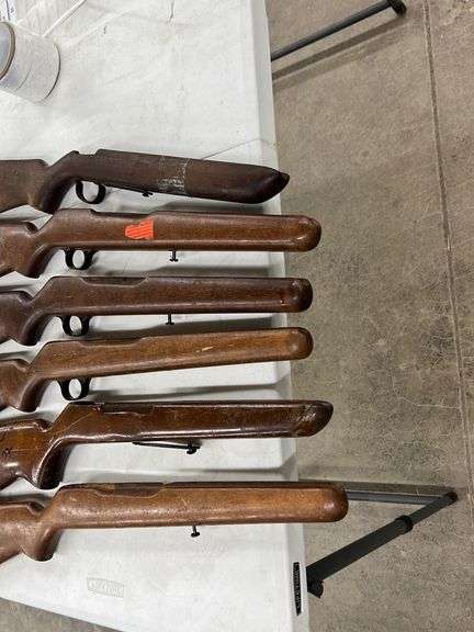 6 assorted wooden rifle stocks - Baer Auctioneers - Realty, LLC