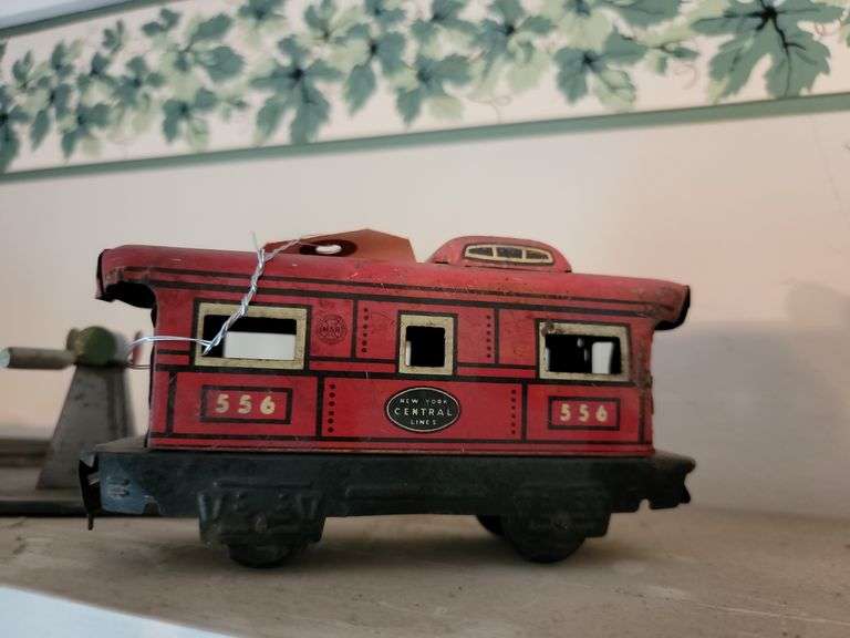 Vintage Marx Marline Toy Train Car New York Central Lines Caboose #556 ...