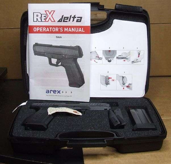 AREX Rex Delta 9mm Pistol - Baer Auctioneers - Realty, LLC