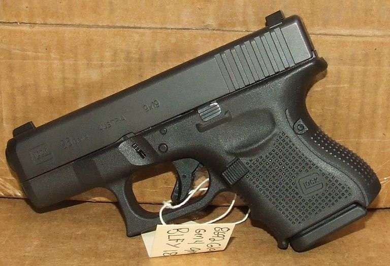 Glock 26 Gen 4 9mm Pistol - Baer Auctioneers - Realty, LLC
