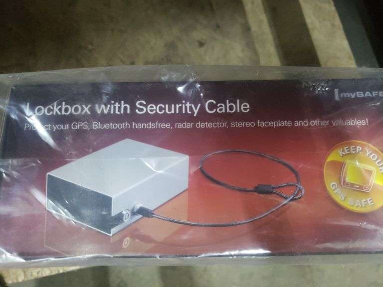 Lockbox With Security Cable - Baer Auctioneers - Realty, LLC