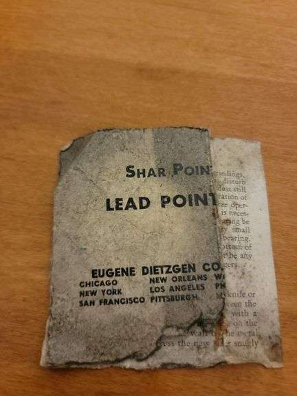 Dietzgen Shar Point Mechanical Pencil Pointer - Baer Auctioneers ...