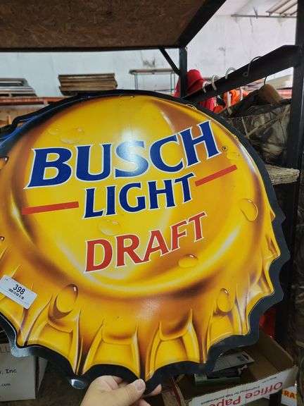 2 Beer Signs Baer Auctioneers Realty Llc