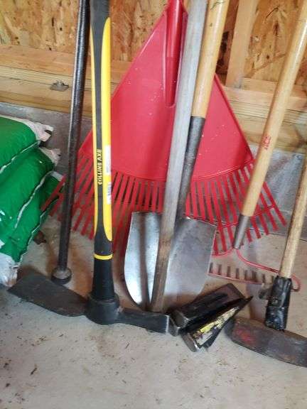 Shovel, Rakes, Hammer, And Axe - Baer Auctioneers - Realty, LLC