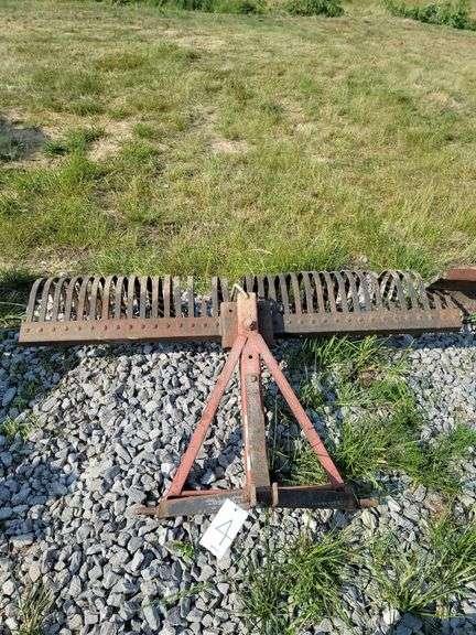 3 pt hitch Rock Rake - Baker Auctions & Real Estate, LLC
