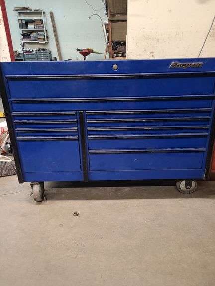 Snap-on Blue tool box - Baker Auctions & Real Estate, LLC