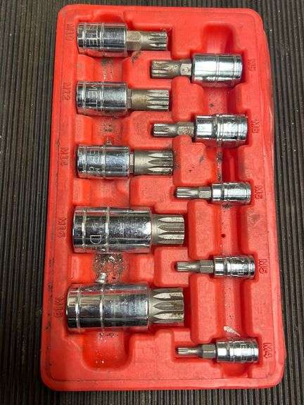 10pc Triple Square Spline Bit Sockets Baker Auctions And Real Estate Llc
