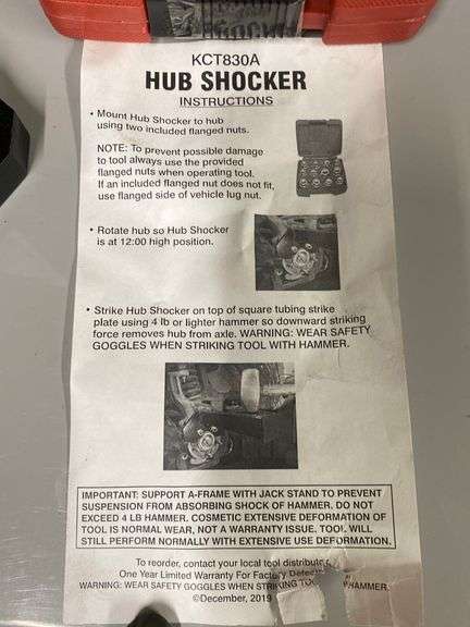 Hub Shocker (New) - Baker Auctions & Real Estate, LLC