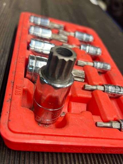 10pc Triple Square Spline Bit Sockets Baker Auctions And Real Estate Llc