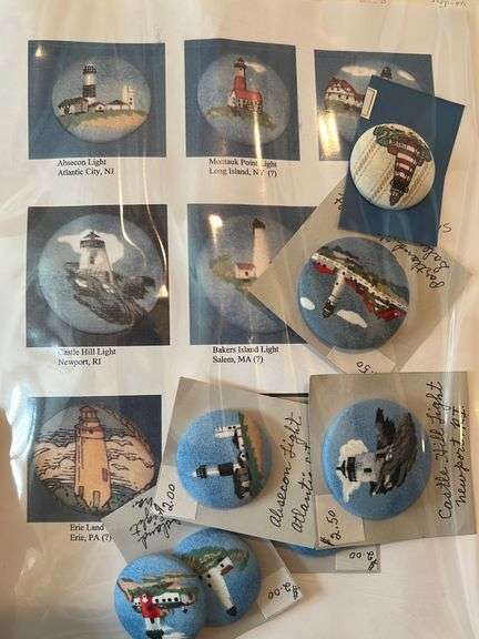 Boat, Anchor & Lighthouse Button Collection - Baker Auctions & Real ...
