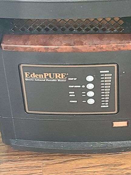 Eden pure heater with remote - Baker Auctions & Real Estate, LLC