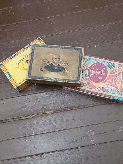 Vintage 1930s Charles Demby cigar box, King Edward cigar box ...