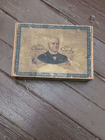 Vintage 1930s Charles Demby cigar box, King Edward cigar box ...