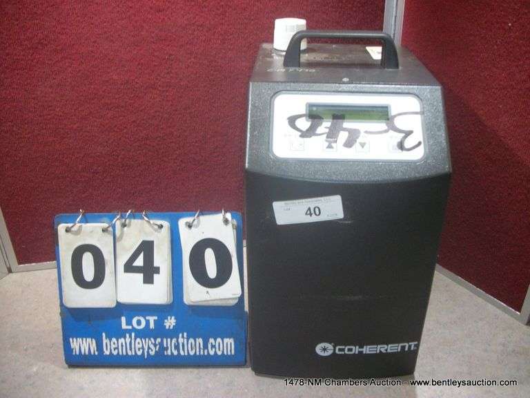 COHERENT T255P CHILLER - Bentley & Associates, LLC